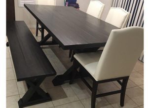 Solid Wood X-Base Dining Table | Modern & Handcrafted in Canada | Up to ...