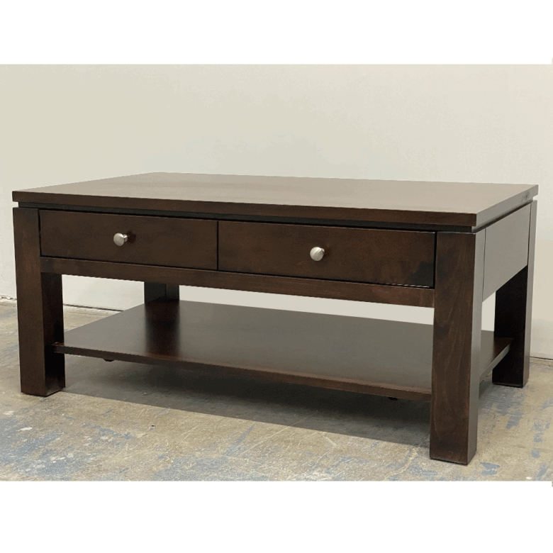 Newport Solid Wood Modern Coffee Table | Handcrafted Canadian Living ...