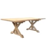 Solid Wood X-Base Dining Table | Handcrafted Table | Up to 20% Off