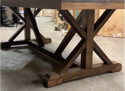 Solid Wood X-Base Dining Table | Modern & Handcrafted in Canada | Up to ...