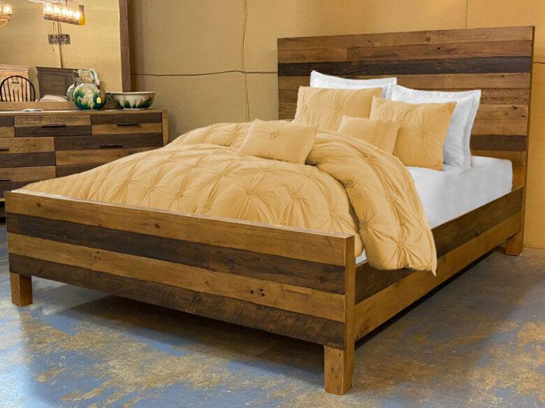 Tuff Solid Wood Bed | Handcrafted Custom Bed | Naked Furniture | 20%Off